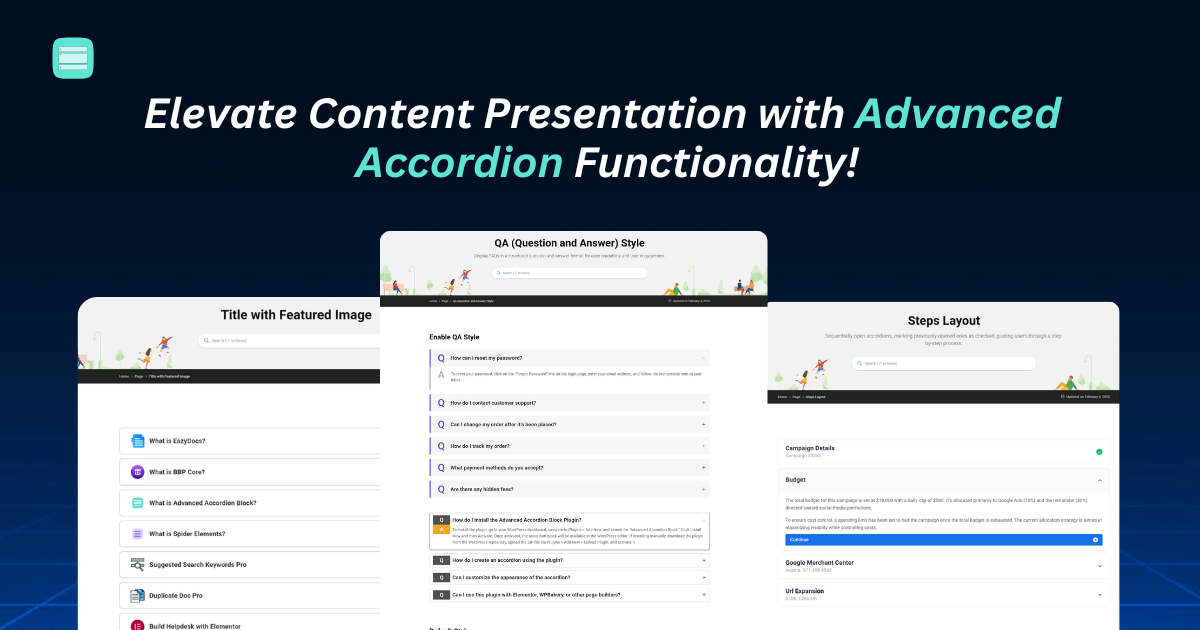 Advanced Accordion Block